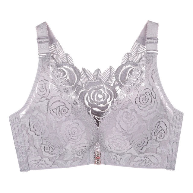 Rose Comfort Lift Bra - Wire-Free Supporting Push-Up Bra - Saratily